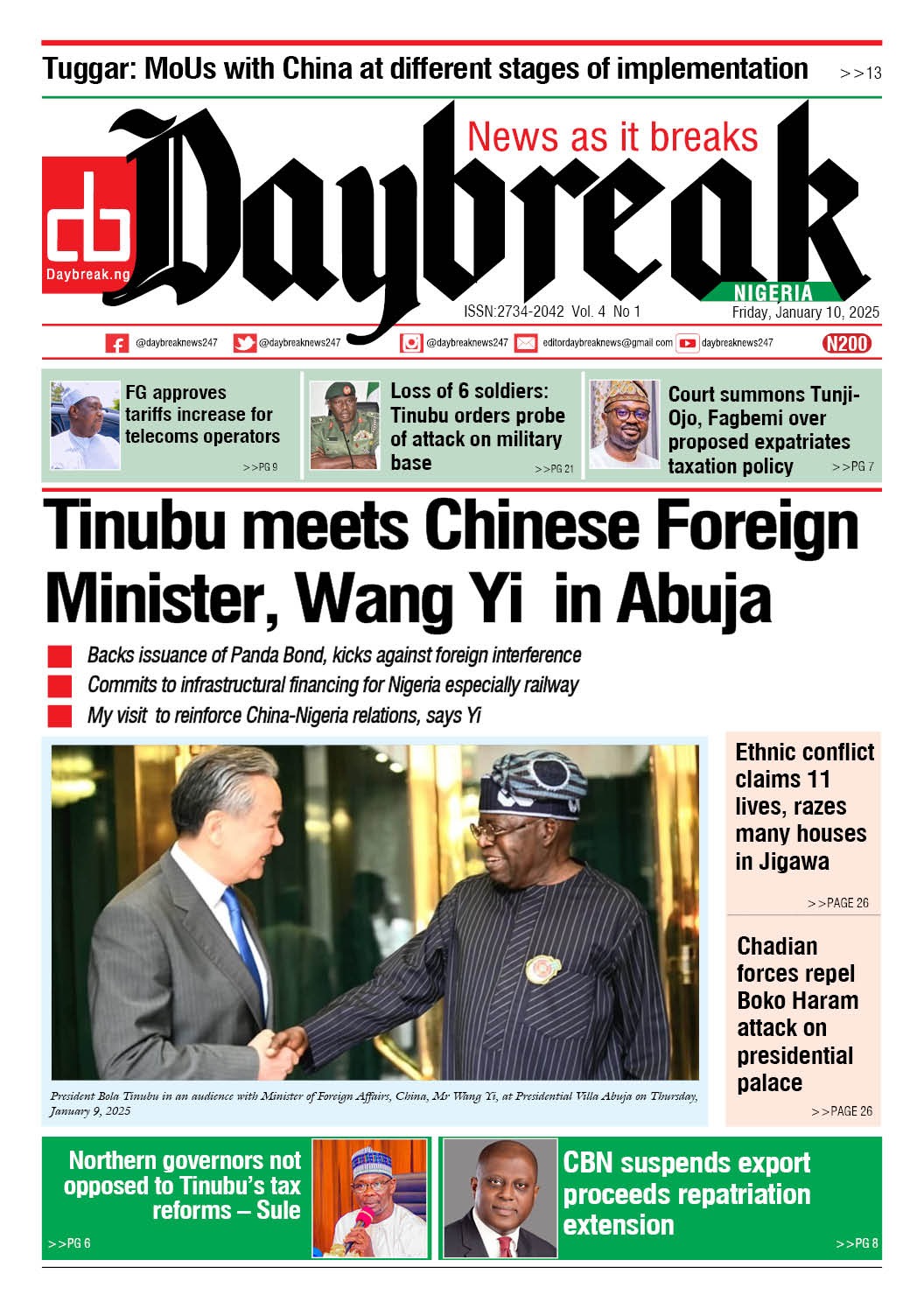 FG Explains Tinubu’s Decision to Raise 2025 Budget to N54.2tn - Daybreak, Politics ...